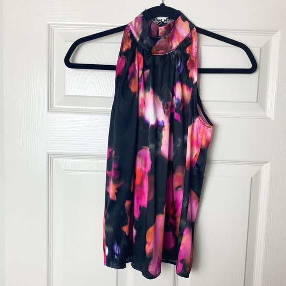 Generation Love | Tops | Nwot Generation Love Silk Black Pink Halter ...